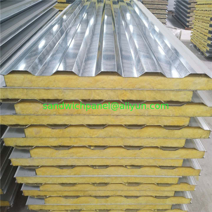 container panels insulation glass sandwich wall board 1150-50-0.6mm up / 0.326mm down