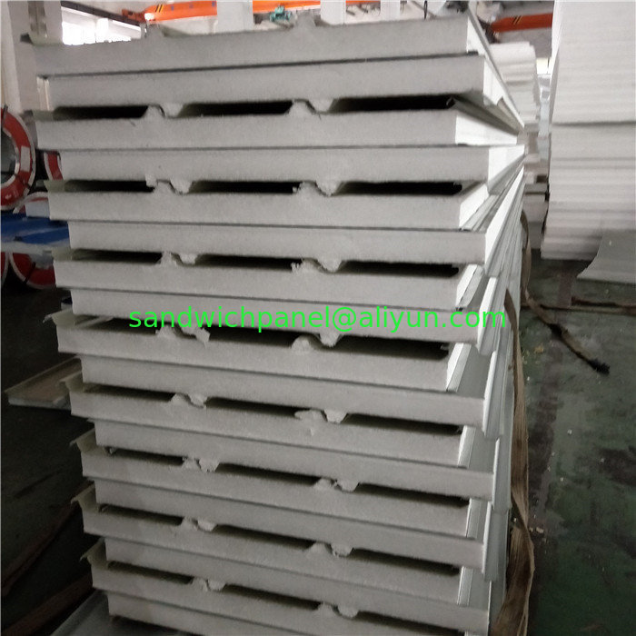 50mm waterproof insulated eps sandwich roof panels with 0.426mm for prefabricated house