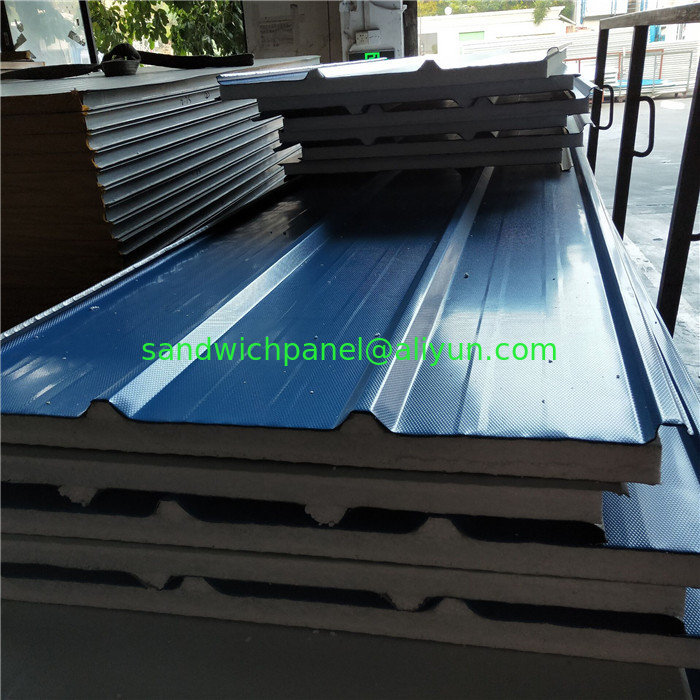 14kg 50mm eps sandwich styrofoam house building roof panel with anti slip surface