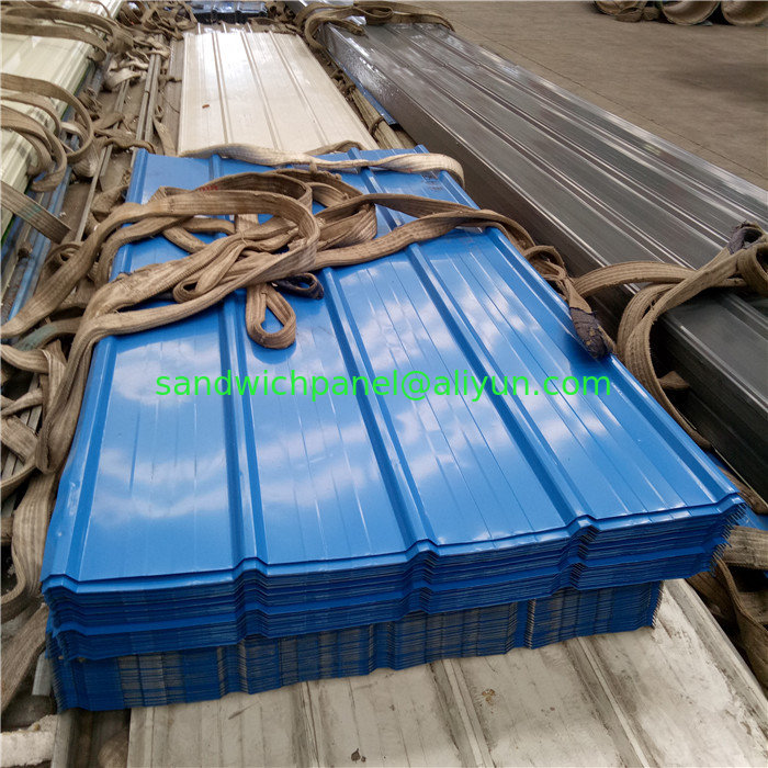 840mm blue corrugated roof sheets with 0.376mm for fencing wall panels