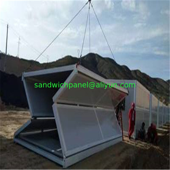 life span 25-35 years 20ft foldable sandwich panel container house for worker camp