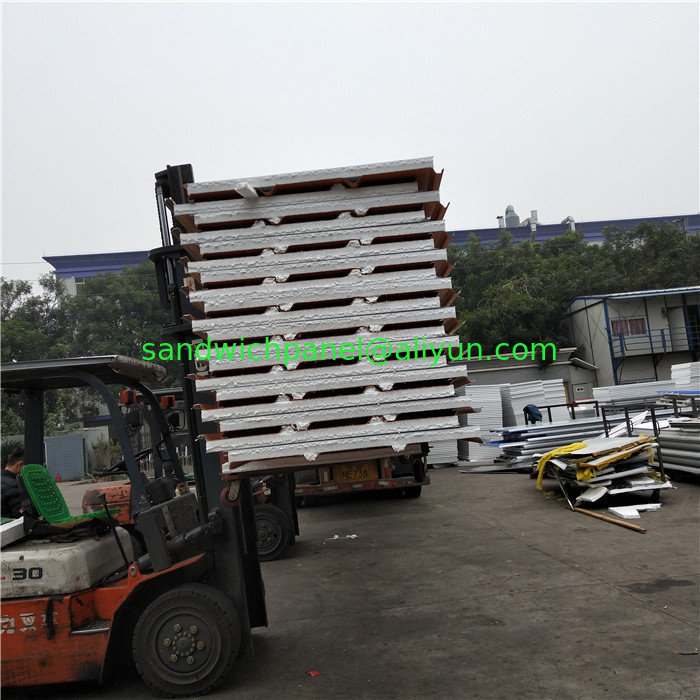 orange color steel waterproof eps sandwich roof panel 1050-50-0.426mm