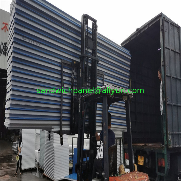 waterproof 1050 mm greywhite eps sandwich roof panel for K  type prefabricated house