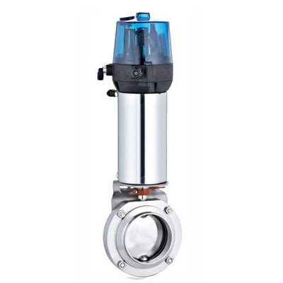 Sanitary Stainless Steel SS304/SS316L Manual &amp; Pneumatic Operated Butterfly Valve