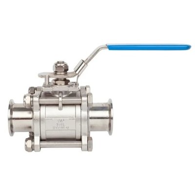 Tri montaggio diretto puntiglioso sanitario igienico della valvola a sfera SS316L del morsetto 3PCS