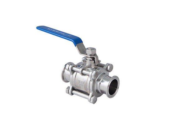 Tri montaggio diretto puntiglioso sanitario igienico della valvola a sfera SS316L del morsetto 3PCS