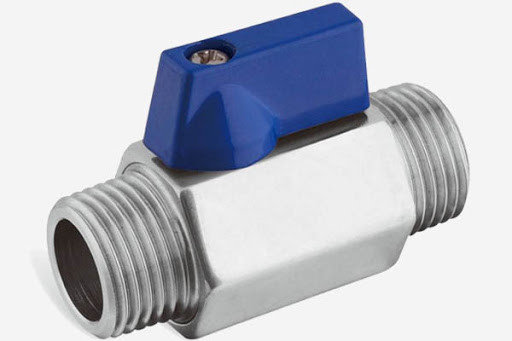 Maschio sanitario della valvola a sfera del passaggio del CE di iso il mini ed il maschio NPT hanno infilato il pollice di 1/2