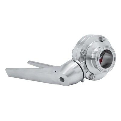 Valvola a farfalla del morsetto 316L del commestibile tri ss 304 con la maniglia della pinza di presa degli ss