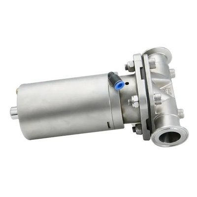 Valvola a diaframma Tri premuta sanitaria dell'acciaio inossidabile SS304 con il mini azionatore pneumatico