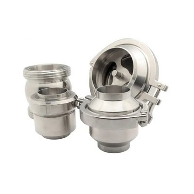 Del commestibile dell'acciaio inossidabile SS304 316L dell'organo sindacale valvola di ritenuta sanitaria di ritorno non