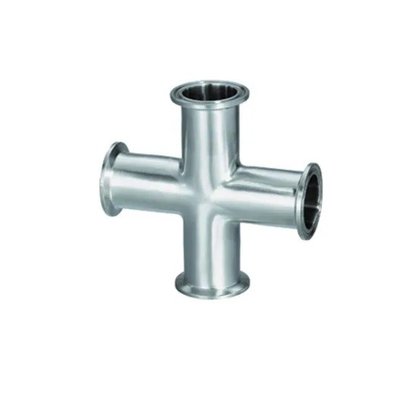 Food Grade stainless steel hygienic grade  welded equal cross