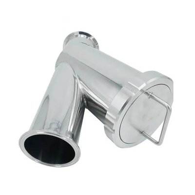 Filtro sanitario dal tri morsetto, filtro dal filtro dell'acqua dei montaggi Y della latteria dell'acciaio inossidabile