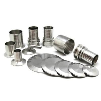 Commestibile igienico di Ss304 Ss316l dell'adattatore a 10 pollici del puntale 22mp Triclover NPT