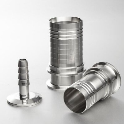 DIN Sanitary Grade 14MPHR Rubber Triclover Hose Tail Stainless Steel  Ss304 316l