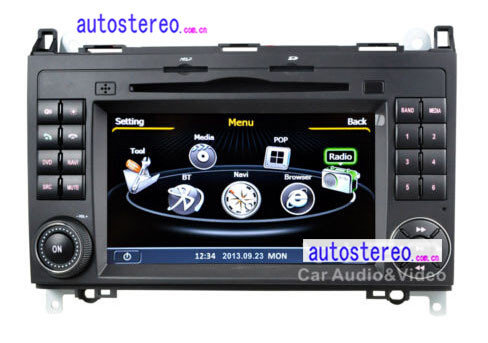 bluetooth In Dash Sat Nav for Mercedes Benz , GPS Navigation Radio