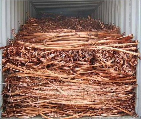Bare Bright Copper Cable Scrap Metal Recycling High Purity 99.99%
