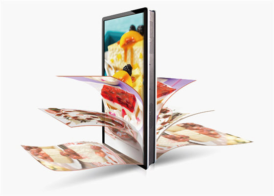 Double Sided Display Samsung Floor Standing LCD AD Player ROHS FCC