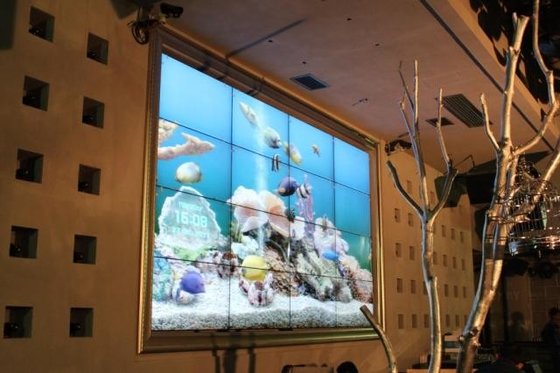 Wall Mounted Indoor LCD Video Walls  55 Inch AC100V ~ 240V 250W