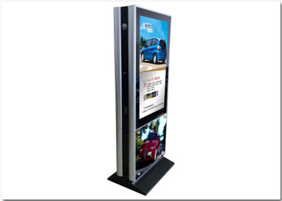 Dust-proof Double Sided floor standing digital signage ROHS FCC