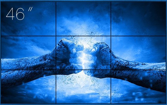 Samsung DID LCD video display wall with ultra narrow bezel / digital media player with sync