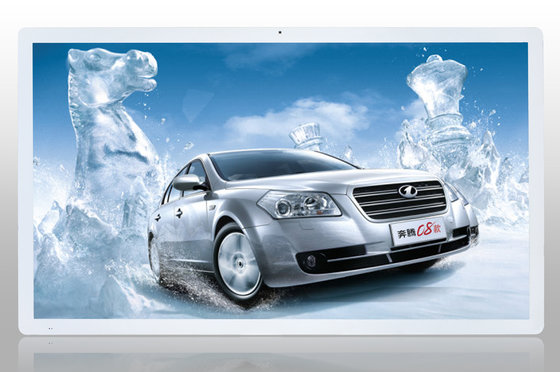 Ultra Thin Lcd Advertising Screens Shopping Center Network Vgasd / Usb Input