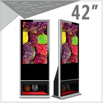LCD Advertising Player 3G High Definition , Floor Stand LCD AD Display