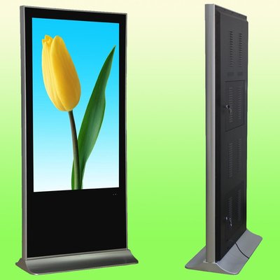 Lan LCD Advertising Player Stand Kiosk , LCD Digital Signage Display