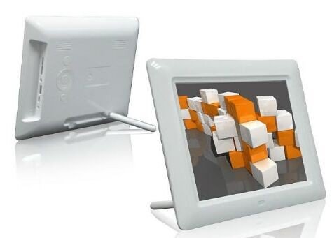 Small Screen 8 Inch Digital Photo Frame With Music , Desktop / Wall Mounted