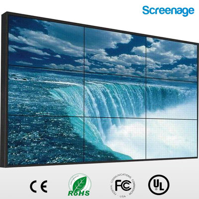 Indoor LCD Video Walls Wall Mount Flat Panel 55 Inch Display