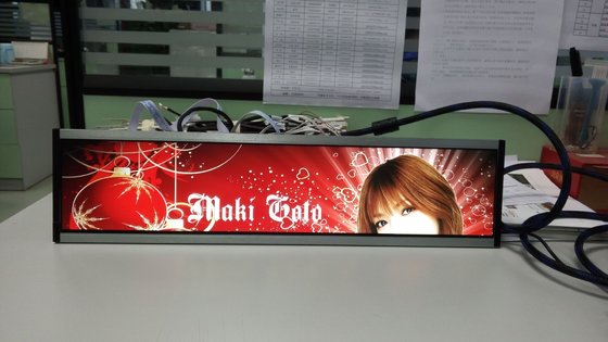 Ultra Stretch Advertisement Wall Mounted Digital Signage high Brightness