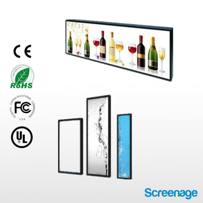 Restaurant indoor media advertising , Professional wall mounted screens