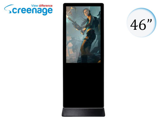 Indoor 46 digital signage free digital signage player Black Wearproof Marble