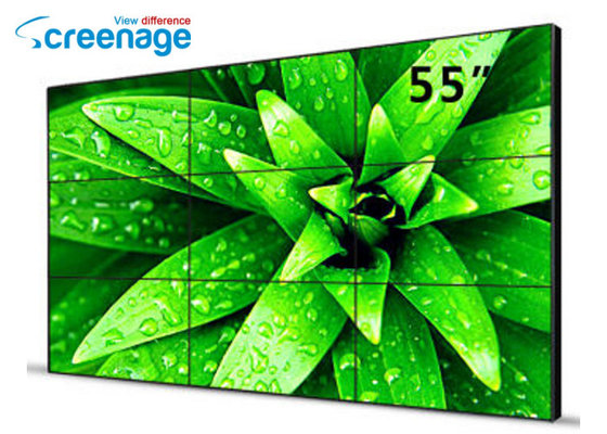 Network Advertising LCD Video walls Large Plasma​ / 55 Inch Video Wall Monitor High Resolution