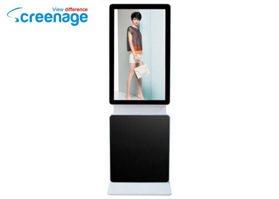 LCD Monitor Touch Screen Kiosk Stand 55" Rotate Floor Stand Advertising Player