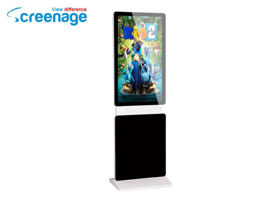 Indoor Rotate Floor Standing Digital Signage Systems Interactive Touch Screen Kiosk