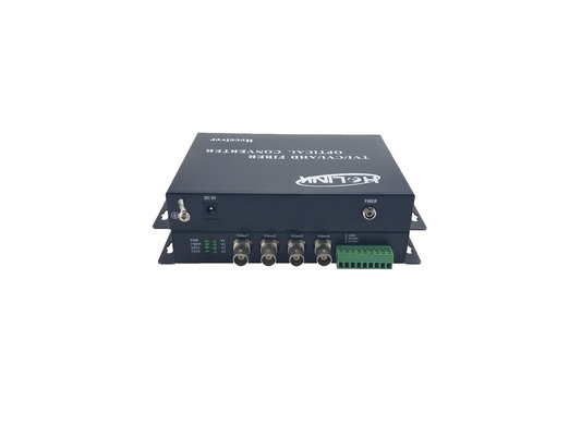 4ch Noncompression Digital Video Ethernet RS232 To Fiber Optic Converter 80km supplier