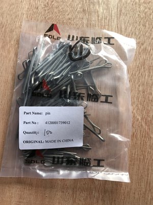 High quality SDLG LG968  Wheel Loader Spare Parts 4120001739012 PIN