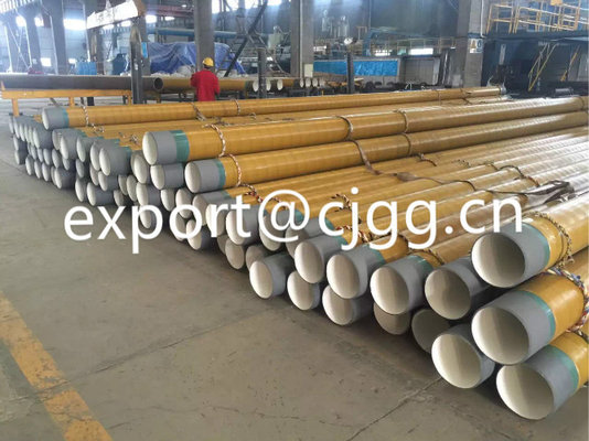 High Density Yellow Anti Corrosion Steel Pipe External 3LPE Coating