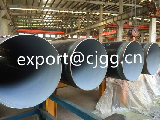Outer 3LPE / 3PP Internal Epoxy Coating Anti Corrosion Steel Pipe DIN30670