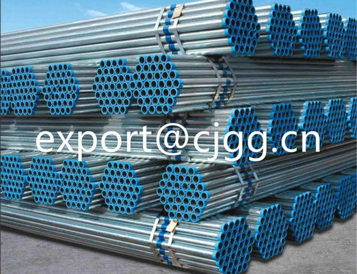 Low Pressure Hot Dipped Galvanized Pipe , Threaded Seamless Black Steel Pipe