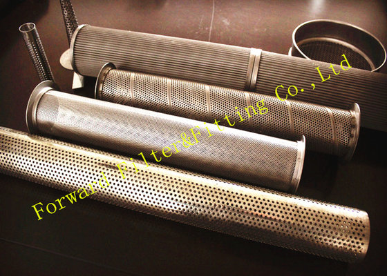 Threaded Wire Mesh Perforated Steel Pipe Tubing Of Mild Steel / Carbon Steel