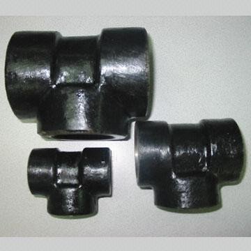 2000LBS, 6000LBS ASTM A105 Equal Tee Butt Weld Pipe Fittings, Threaded Pipe Equal Tees