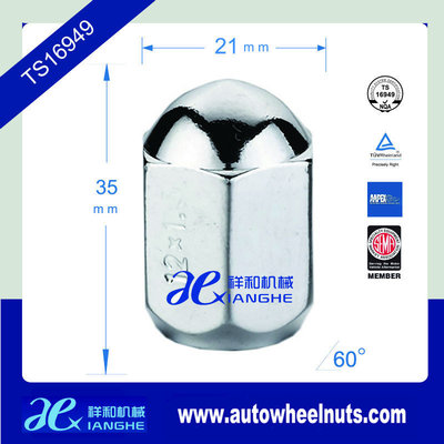 Custom  Auto wheel nuts with chrome , Black Oxide , Black Cataphoresis