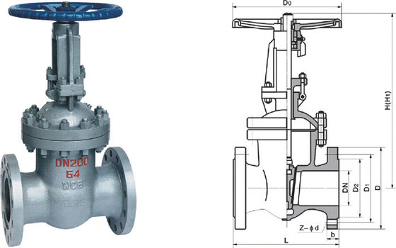 Cast Steal Flexible Wedge Gate Valve/large diameter gate valves/steam gate valves/industrial gate valves