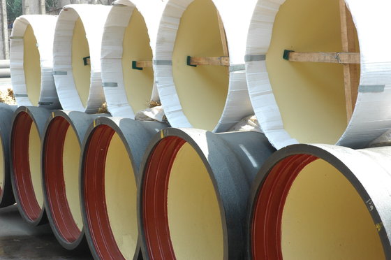 ISO2531 Ductile Iron Pipes Pushin joint (T-type),K-type 6M K9 C Class DN1200 DN1400  Polyurethene Coating