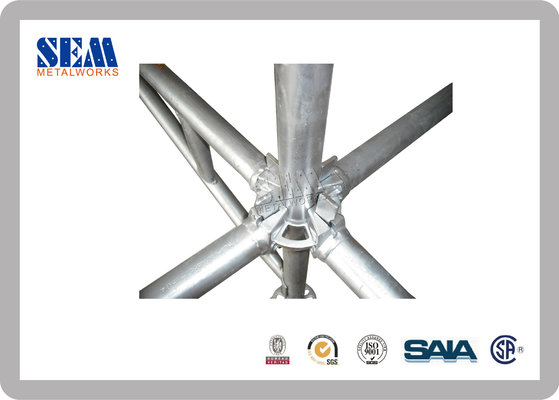 Ringlock Tubular Scaffolding System Q345A Steel And 1.9" OD Tube