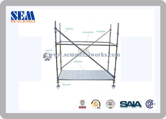 Construction Cuplock Scaffolding System Horizontal With 3.2mm Tube