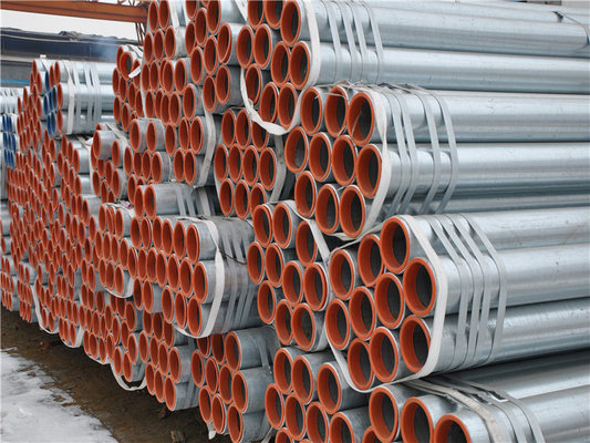 Small Diameter ERW Steel Pipe / 4 inch Welding Carbon Steel Tube With Flange / Coupling Ending