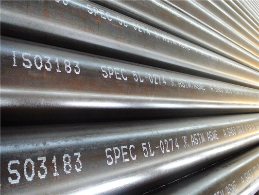 ASTM A53 / API 5L PSL1 / HR ERW Steel Pipe / Steel Pipe ERW For Drainage Gas , Slurry And Fluid