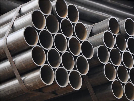 Round Hot Rolled ERW Steel Pipe / HR Thin Wall ERW Steel Tubes For Glass Curtain Wall
